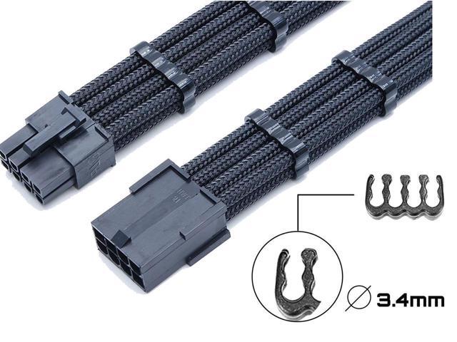 24 Pieces Set = 24 pin x 4, 8 pin x 12, 6 pin x 8 Cable Comb Clamp/Clip ...