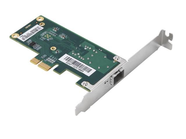 network card with chip Intel I210 PCIe PCI Express 1 Gigabit fiber ...