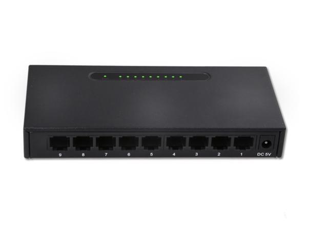 Network switch 9 ports RJ45 10/100Mbps Fast Ethernet switch with 1m ...