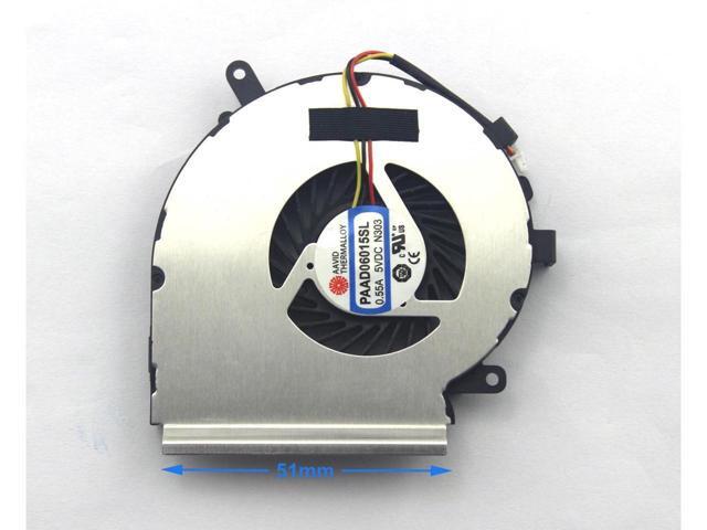 3 PIN New CPU Cooling Fan For MSI Gaming GE72 2QC 2QE 2QF 2QL 6QC 6QD ...