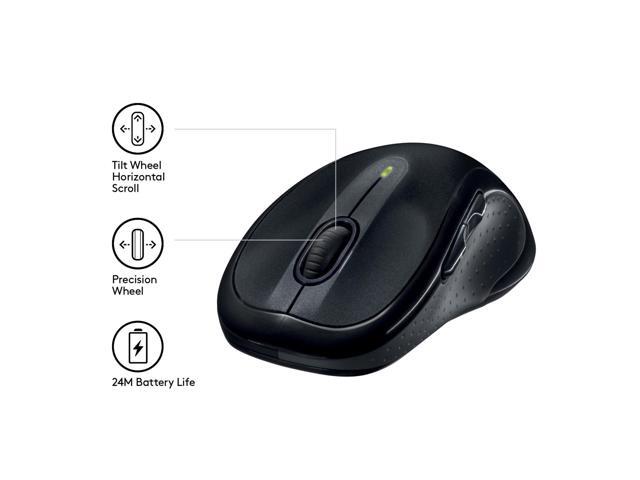 Logitech M510 - Mouse - right-handed - laser - 5 buttons - wireless - 2 ...