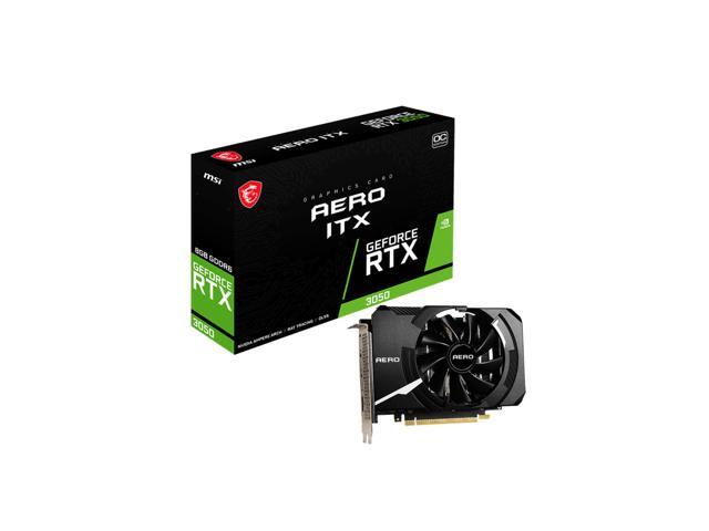 MSI GeForce RTX 3050 AERO ITX 8G OC NVIDIA 8GB GDDR6 Graphics Card ...