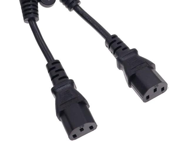 C20 to Dual C13 Splitter Power Cord,Toptekits Heavy Duty C20 Male to 2X C13 Female Y Splitter ...