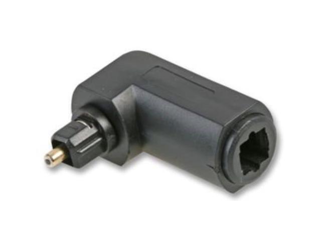 TosLink Adapter Male to Female M/F Right Angled 90° Degree Fibre Optic ...