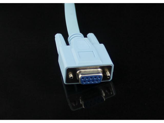 RJ45 Male to RS232 DB9 Female Converter Cat5 Ethernet Cable for Router ...