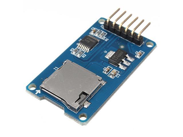 Arduino SPI Micro SD TF Card Adapter Module Voltage Level Translator ...