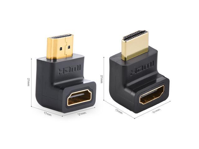 Ugreen High Speed HDMI Port Saver Male to Female Adapter Right Angled ...