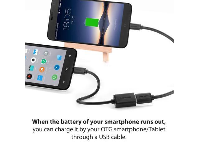 Micro USB 2.0 OTG Cable On The Go Adapter Male Micro USB to Female USB ...