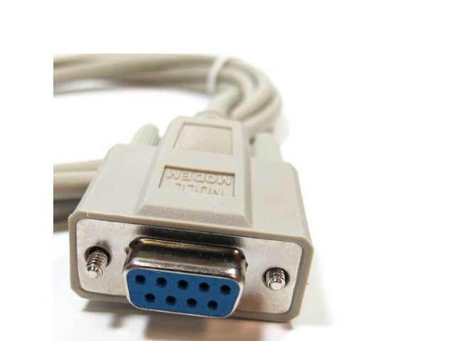 (10ft/3m) RS232/DB9 Serial Extension cable, DB9 Female to Female Straight Through wired Serial ...