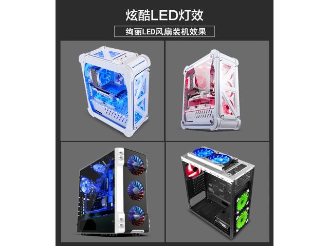 120mm/12cm Green Colour LED Ultra Silent Computer PC Case Fan 15 LEDs ...