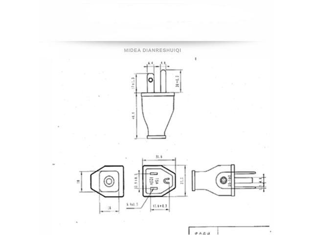 (2 Pack) US NEMA 5-15P Plug US Grounded Power DIY Rewireable Plug 250V ...