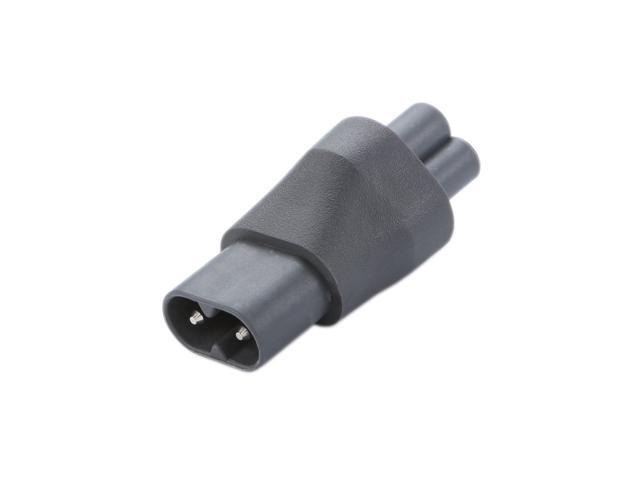 IEC 320 C5 to C8 AC Adapter, IEC 3Pole Mickey Mouse Female to 2Pole ...