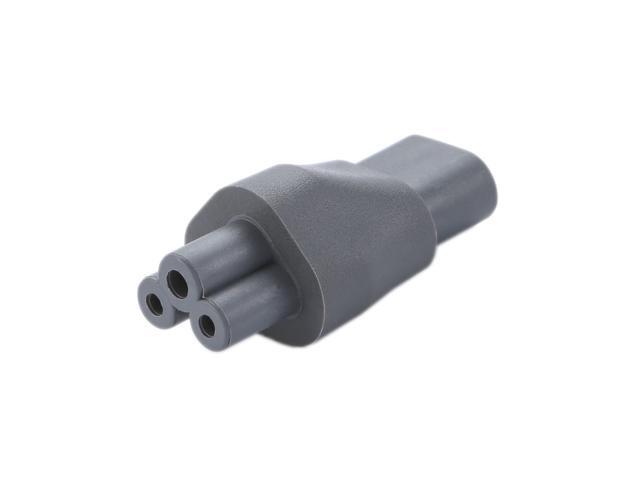IEC 320 C5 to C8 AC Adapter, IEC 3Pole Mickey Mouse Female to 2Pole ...