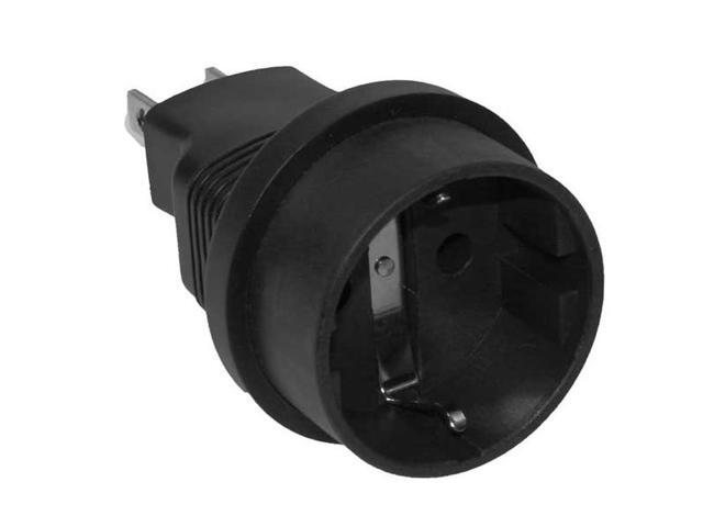 Schuko Female to USA NEMA 5-15 Plug Adapter, EU Europe Schuko Female ...