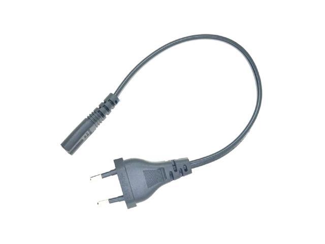Tekit European 2 pin to C7 Power Short Cord(1ft/30cm),Europe 2 Prong ...