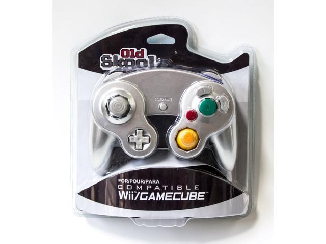 Old Skool GameCube / Wii Compatible Controller - Silver - Newegg.com