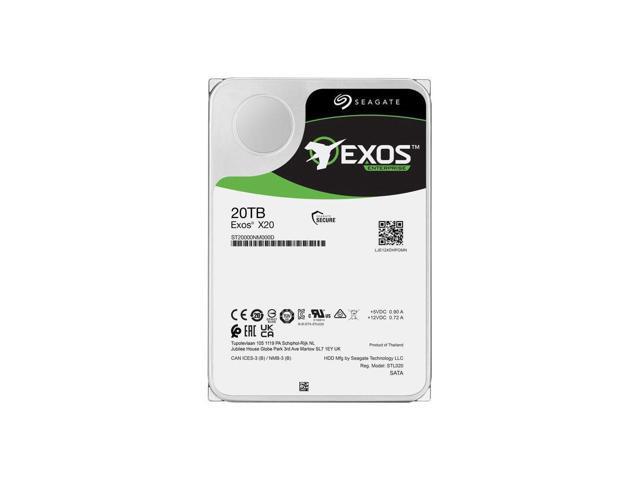 Refurbished: Seagate Exos X20 ST20000NM000D 20TB 7200 RPM 256MB Cache ...