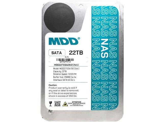 Refurbished: MDD MDD22TS25672NAS 22TB 7200 RPM 256MB Cache SATA 6.0Gb/s 3.5" Internal Hard Drive ...