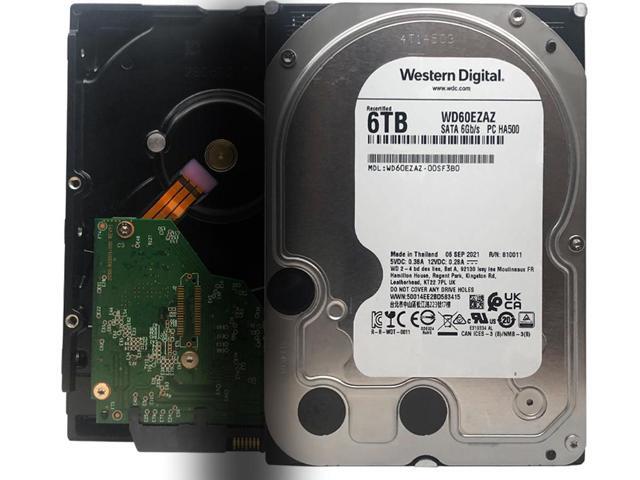 Refurbished: WD Blue 6TB Desktop Hard Disk Drive - 5400 RPM SATA 6Gb/s ...