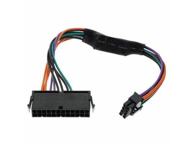 24 Pin to 8 Pin ATX Power Supply Adapter Cable for DELL Optiplex PC ...