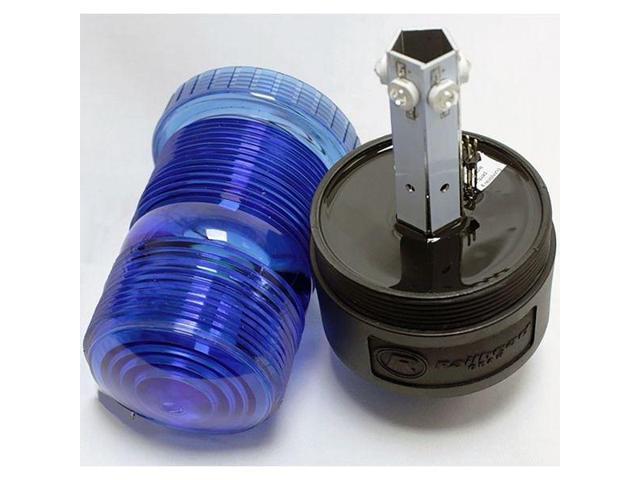 RAILHEAD GEAR M490 LED B Warning Strobe,Blue,LED,120VAC - Newegg.com