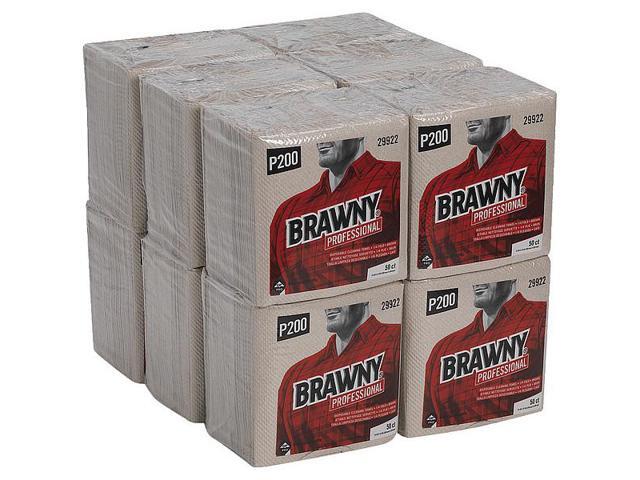 GEORGIA-PACIFIC 29922 Dry Wipe, Tan, 1/4 Fold Poly Wrapped, Paper, 13 ...