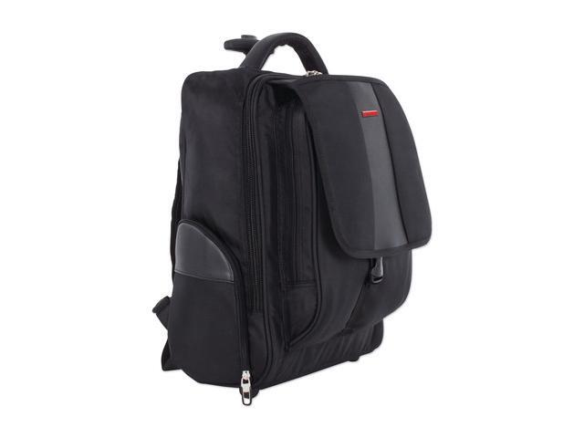 Swiss Mobility Black Litigation Backpack On Wheels, Holds Laptops 15.6 ...