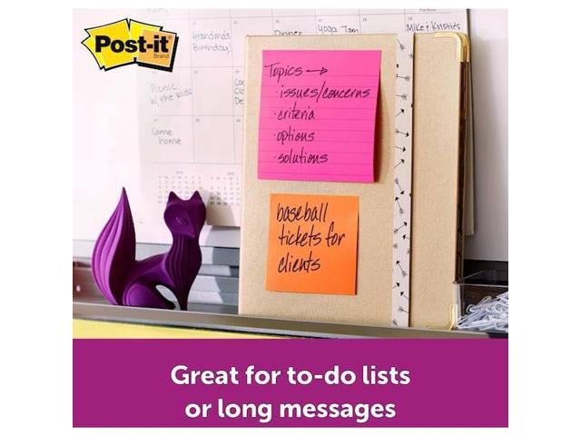 Post-it Super Sticky Notes, 4x4 In., PK6 4" x 4" Rio De Janeiro 675 ...