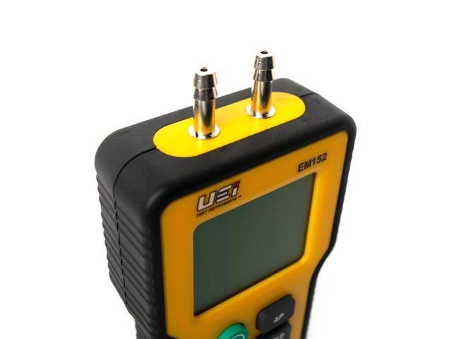 UEI TEST INSTRUMENTS EM152 Dual Differential Input Manometer,9V ...