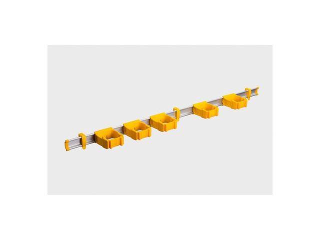 TOOLFLEX 9-5-7 37" Yellow Mop, Broom and Squeegee Tool Organizer, 5 ...