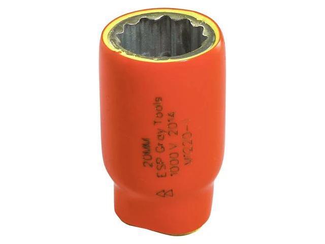 GRAY TOOLS M1220-I 20mm X 1/2" Drive, 12 Point Standard Length, 1000V ...