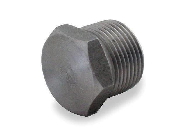 ZORO SELECT 1MNG1 Hex Head Plug Hex Head Plug, 2" Pipe, MNPT, Black ...