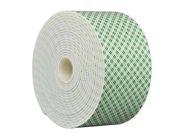 3M 4008 Double-Sided Foam Tape, 4 in W, 5 yd L, 1/8 in, Polyurethane ...
