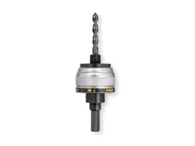 DeWalt DW1810 3/8-inch Bi-Metal Hole Saw Mandrel with 4-inch Centering ...