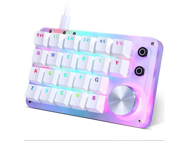 Koolertron One-Handed Macro Mechanical Keyboard, Single Handed Gaming ...