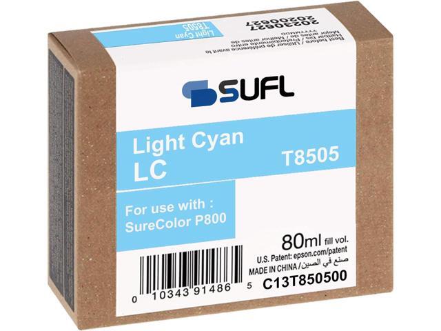 T850 Light Cyan Ink Cartridges (1-Pack) -SFL Compatible Replacement for ...