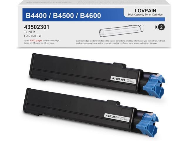 B4400 B4600 Black High-Yield Toner Cartridge (2-Pack) Compatible for ...