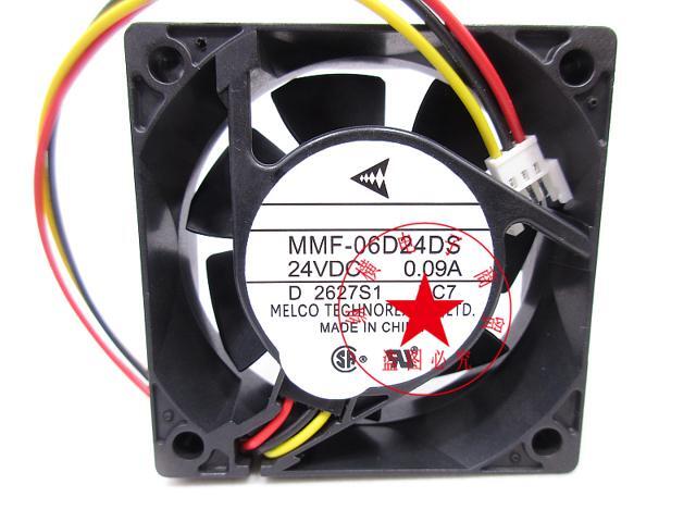60MM Inverter Cooling MMF-06D24DS-RC7 24 V 0.09A 3 Wires For YASKAWA ...