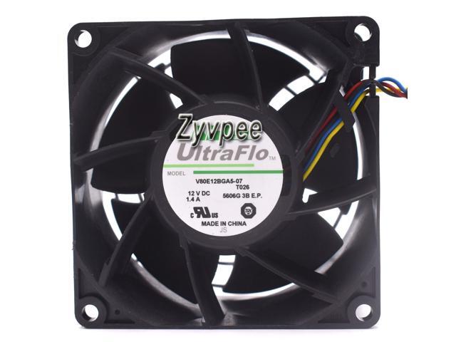 80MM NIDEC 8038 V80E12BGA5-07 12V 1.4A 4 Wires 8CM Server Cooling Fan ...