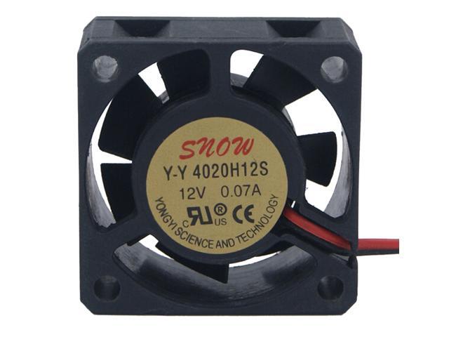 SNOW FAN 4CM Y-Y 4020H12S Sleeve bearing Cooler with 12V 0.07A 2 Wires ...