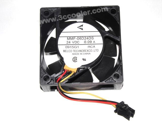 Melco 6025 MMF-06D24DS RCA 24V 0.09A 3 Wires 3 Pins Connector Cooling ...