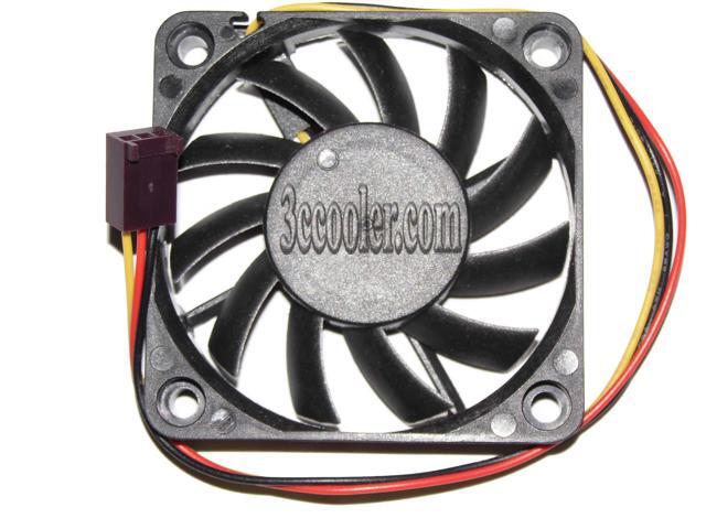EVERFLOW 60*10mm 6CM R126010BU 12V 0.35A 3 wires 3 pins Case Fan cpu ...