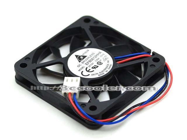 Radiator Cooling Cooler Fan For DELTA EFB0612HHA 6010 6CM 12V 0.25A 60* ...