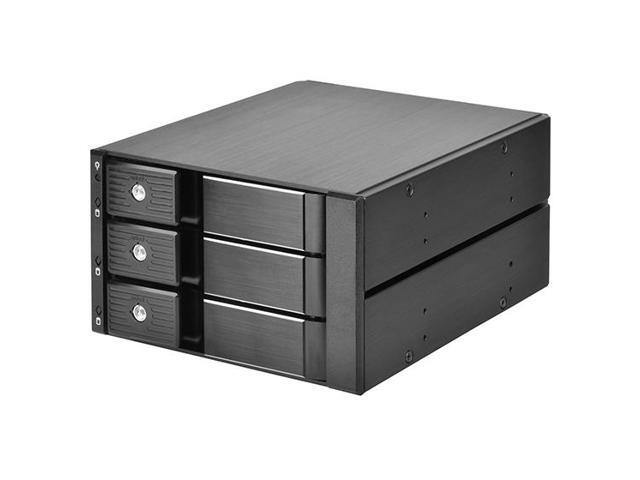 Two 5.25" device bay to three 3.5" SAS-12G / SATA 6Gbit/s trayless hot ...