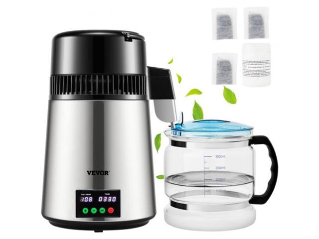 VEVOR 1.1 Gal Water Distiller, 0.3 Gal/H, 750W Distilled Water Maker ...