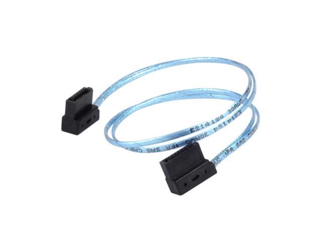 Silverstone Tek 500mm Ultra Thin 6Gb/s Lateral 90-Degree SATA Cables ...