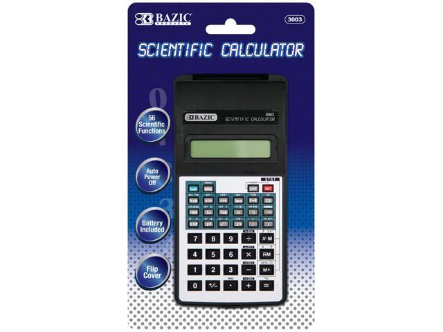 Bazic 10-Digit Scientific Calculator with Flip Cover, Black (3003 ...
