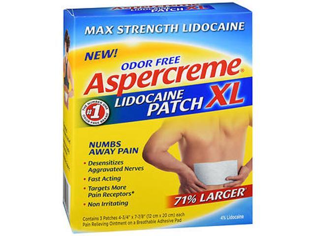 Aspercreme Lidocaine Patches XL - 3 Each - Newegg.com