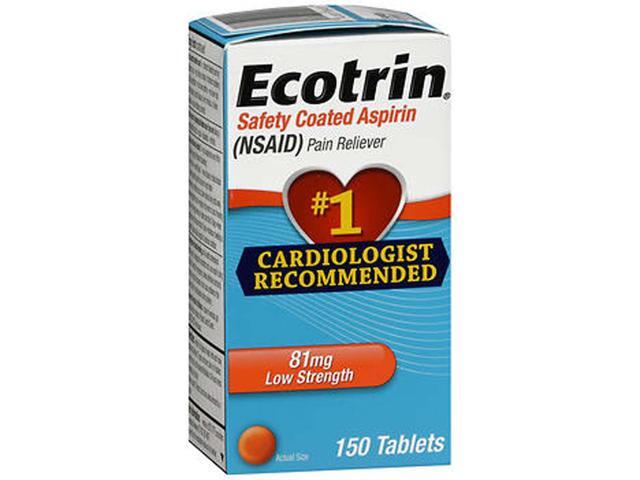 Ecotrin 81 mg Low Strength Safety Coated Aspirin - 150 Tablets - Newegg.com