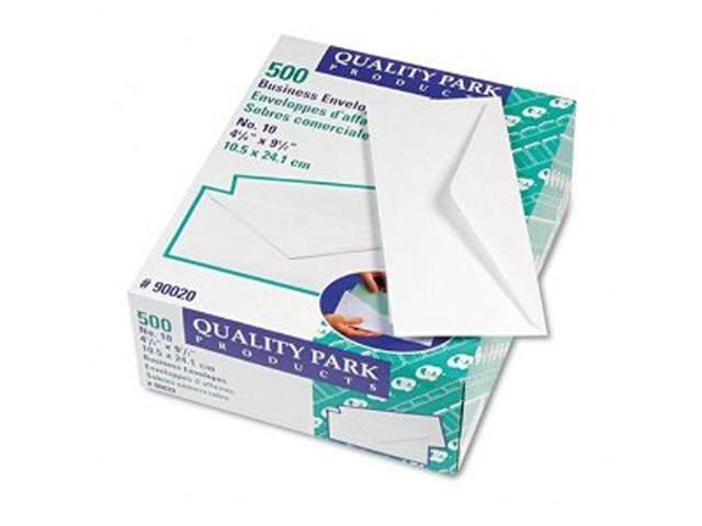 Quality Park Business Envelope, Contemporary, #10, White, 500/Box ...